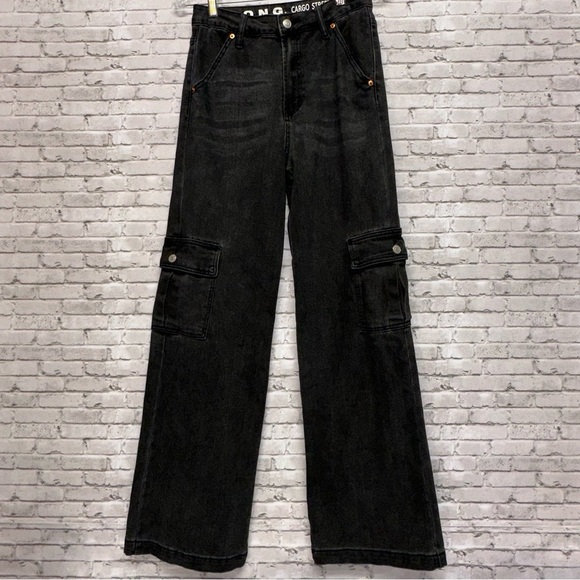 Song | Jeans | Song Wide Leg Black Jr Size 527 Jeans Cargo Street Jeans ...